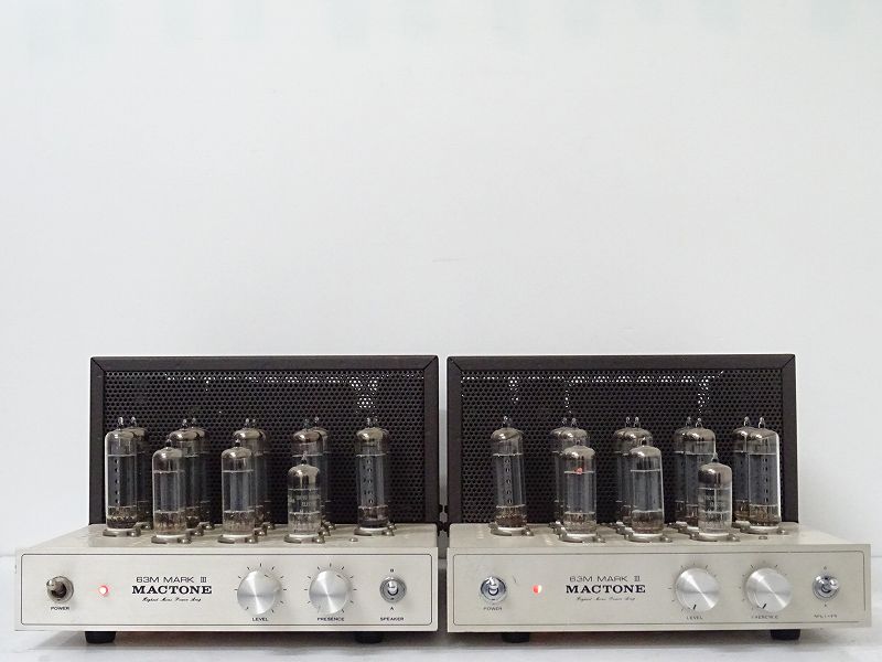 MACTONE 63M MARK3 真空管 モノラル パワーアンプ マックトン 004899009-3 の落札情報詳細 - ヤフオク落札価格検索 オークフリー