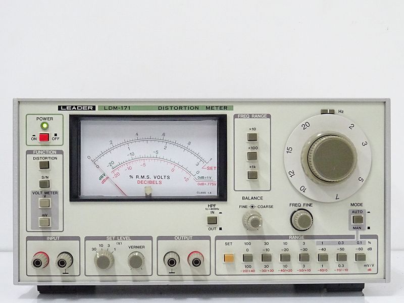LEADER LDM-171 DISTORTION METER 歪率測定器 リーダー電子 005221031J の落札情報詳細 - Yahoo ...