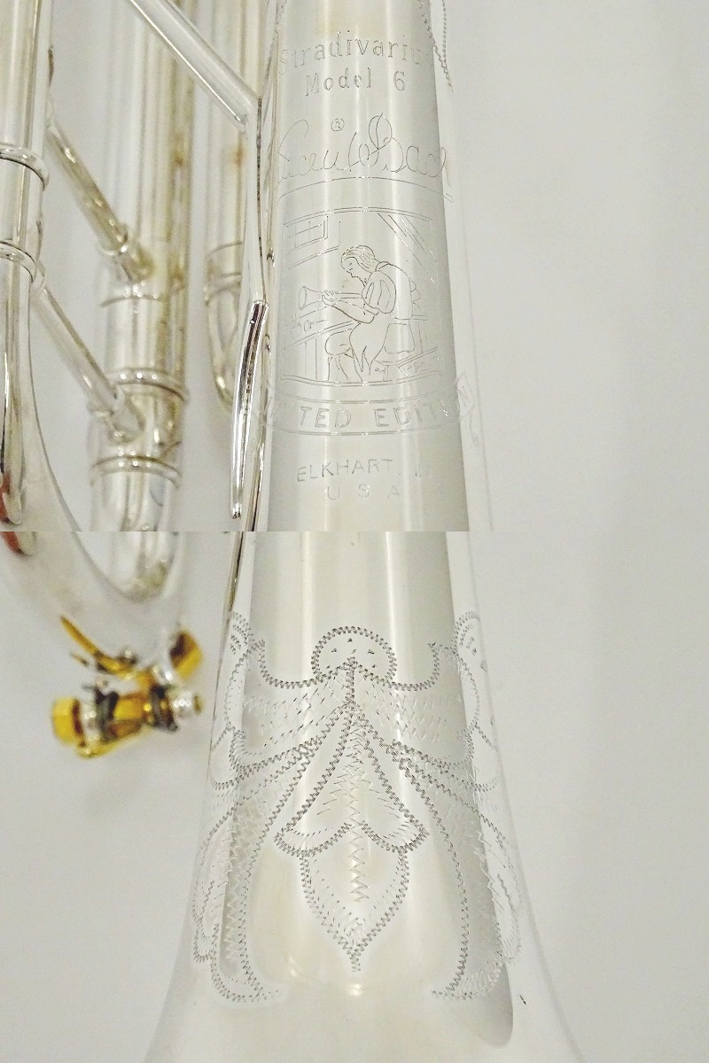 【やや傷や汚れあり】♪♪Bach Stradivarius Model 6 LIMITED EDITION トランペット S/N0091 ...