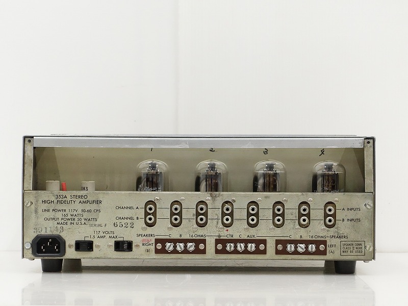 代購代標第一品牌－樂淘letao－ ALTEC 353A 真空管 プリメインアンプ アルテック 016771001