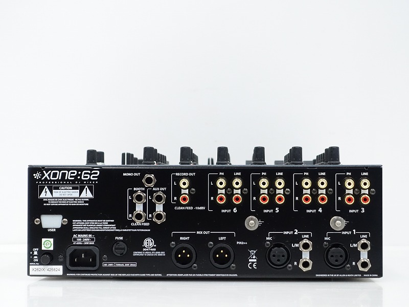 代購代標第一品牌－樂淘letao－ ALLEN&HEATH XONE 62 DJミキサー アレン&ヒース 元箱付 017366001m