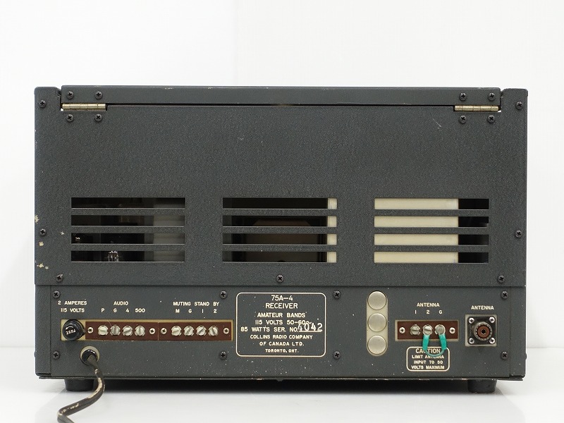 Collins 75A-4 RECEIVER 受信機 コリンズ（51S-1/75S-3C/312B-3/312E-1 同時出品中 ...