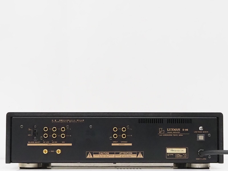 LUXMAN E-06 フォノイコライザーアンプ E06 ラックスマン 014872008J |品牌|价格|图片_代购帮